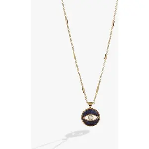ALEX AND ANI Evil Eye Charm Necklace - Gold
