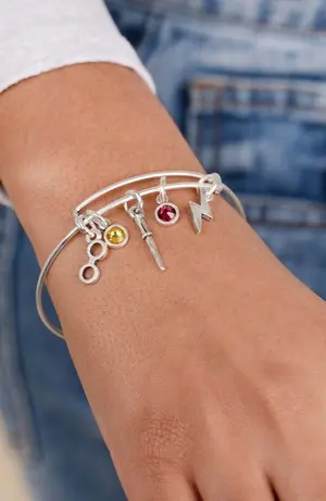 ALEX AND ANI Harry Potter™ Hermione Charm Bangle Bracelet - Silver