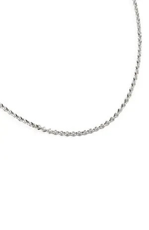 ALEX AND ANI Faceted Rolo Chain Necklace