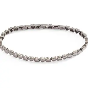 ALEX AND ANI Heart Charm Tennis Bracelet - Silver