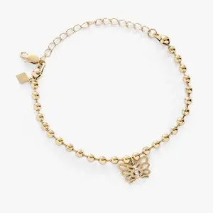 ALEX AND ANI Alex And Ani Butterfly Charm Bracelet Gold