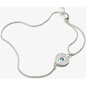 ALEX AND ANI Evil Eye Crystal Bracelet - Silver