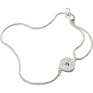 ALEX AND ANI Evil Eye Crystal Bracelet - Silver