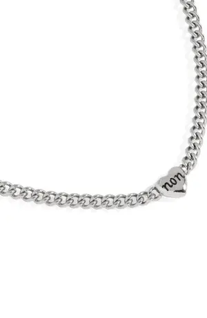 ALEX AND ANI Oui Non Heart Inline Necklace
