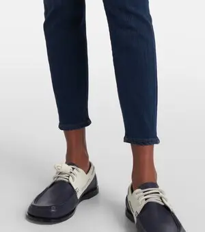 7 For All Mankind Aubrey High-rise Cropped Skinny Jeans