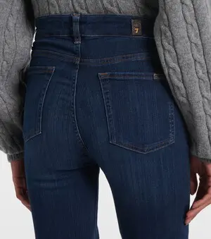 7 For All Mankind Aubrey High-rise Cropped Skinny Jeans