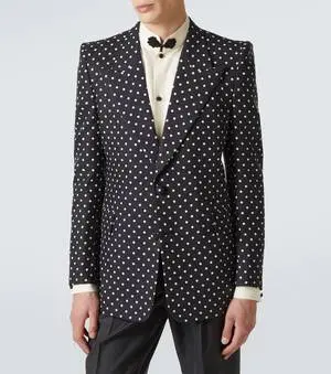 Valentino Garavani Polka-dot Silk Blazer