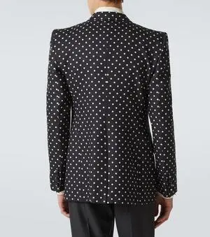 Valentino Garavani Polka-dot Silk Blazer