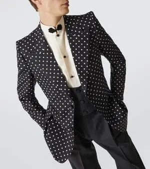 Valentino Garavani Polka-dot Silk Blazer