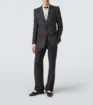 Valentino Garavani Polka-dot Silk Blazer