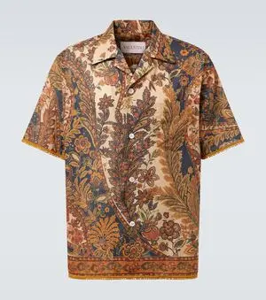 Valentino Garavani Paisley Linen Shirt - Beige