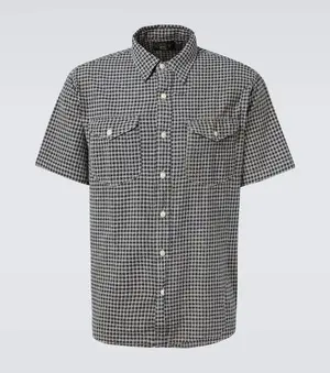 Ralph Lauren Plaid Cotton And Linen Shirt - Blue