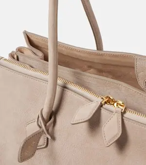 Alaïa Le Teckel Leather Tote - Beige