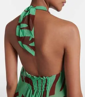 Johanna Ortiz Tactile Winds Georgette Maxi Dress