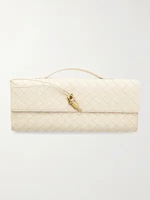 Bottega Veneta Andiamo Long Intrecciato Leather Clutch