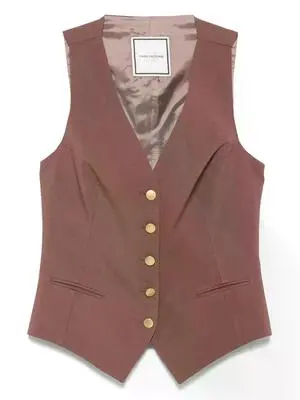 Tagliatore Gaelle Waistcoat - Brown