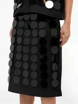 MSGM Sequin-embellished Midi Skirt