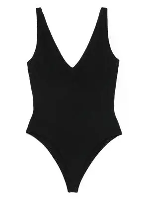 ENTIRE STUDIOS V-neck Bodysuit - Black