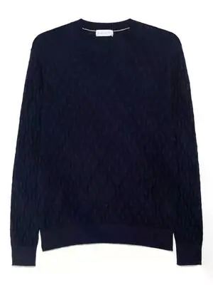 BALLANTYNE Patterned Jacquard Sweater
