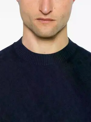BALLANTYNE Patterned Jacquard Sweater