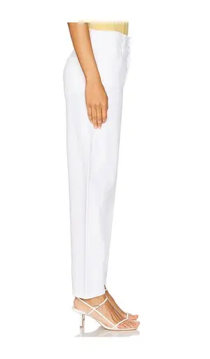 FAVORITE DAUGHTER The Nikki Mid Rise Barrel Jeans In White