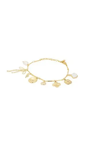CASA CLARA Dahlia Charm Bracelet - Gold