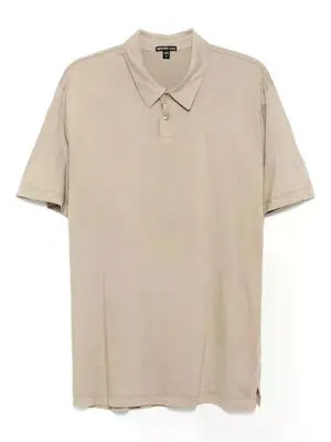 JAMES PERSE Brushed Lotus Polo Shirt - Grey