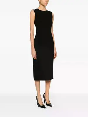 Dolce & Gabbana Dna Sleeveless Midi Dress - Black
