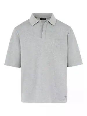 GIUSEPPE ZANOTTI Lr-63 Cotton Polo Shirt - Grey