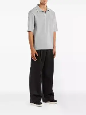 GIUSEPPE ZANOTTI Lr-63 Cotton Polo Shirt - Grey