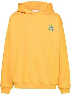 Marni Dripping Flower Logo Hoodie