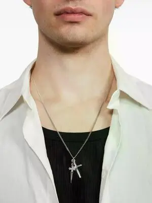 Emanuele Bicocchi Pugnale Cross Pendant Necklace