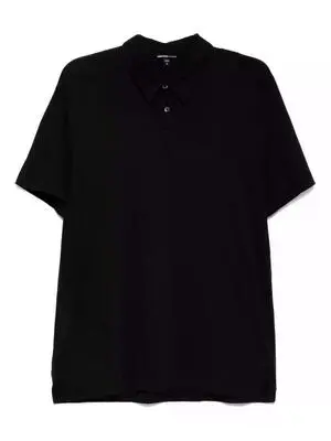 JAMES PERSE Brushed Lotus Polo Shirt - Black