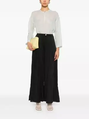 FORTE_FORTE Semi-sheer Palazzo Trousers