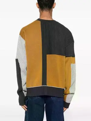 A-COLD-WALL* Geometric-intarsia Bone Sweater