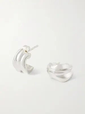 Completedworks Recycled Hoop Earrings - Silver