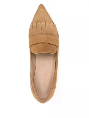 THEA MIKA Suede Loafers - Brown
