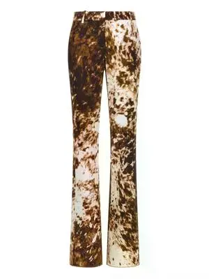 Roberto Cavalli Printed Trousers - Brown