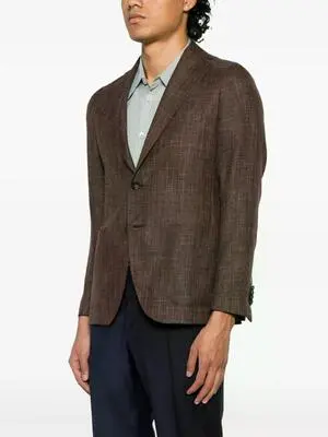 Tagliatore Mélange-effect Blazer - Brown