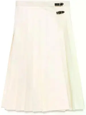 DURAZZI MILANO Pleated Midi Wrap Skirt