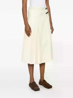 DURAZZI MILANO Pleated Midi Wrap Skirt