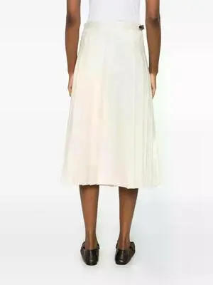DURAZZI MILANO Pleated Midi Wrap Skirt