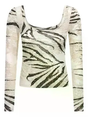 Roberto Cavalli Zebra-print T-shirt