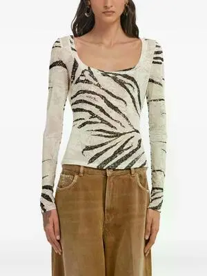 Roberto Cavalli Zebra-print T-shirt
