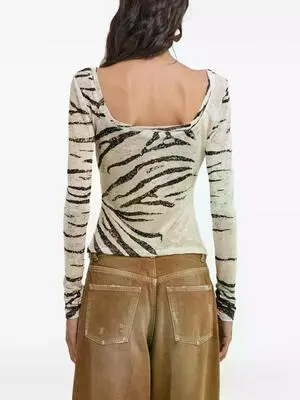 Roberto Cavalli Zebra-print T-shirt