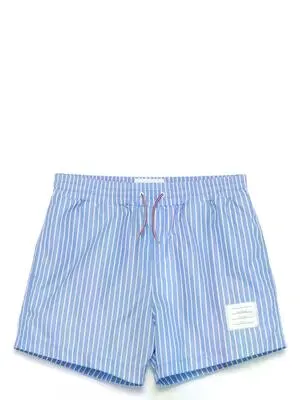 Thom Browne Pinstriped Swim Shorts - Blue