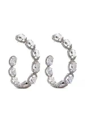 JUWELINA PARIS Essie Oval Hoop Earrings