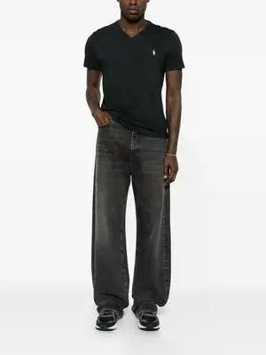 Polo Ralph Lauren Cotton V-neck T-shirt - Black