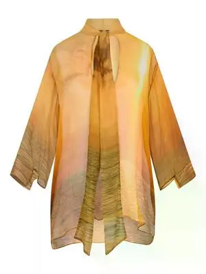 Roberto Cavalli Printed Silk Blouse
