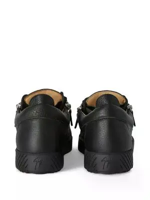 GIUSEPPE ZANOTTI Frankie Double-zip Low-top Sneakers - Black